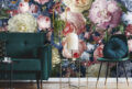 Hip behang met Delfts blauwe bloemen- Behang Fem - Stories on the Wall