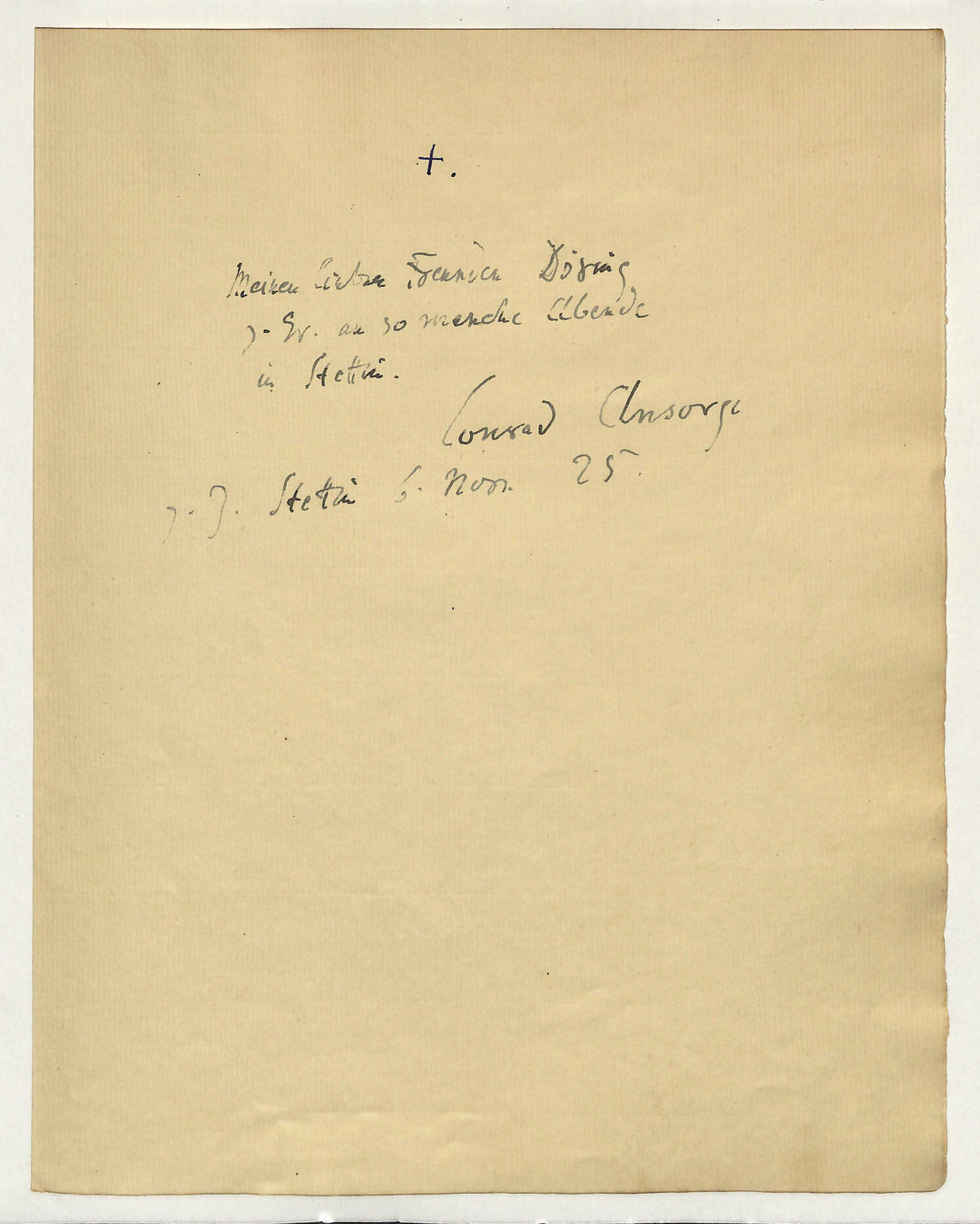 Ansorge, Conrad, Pianist (1862-1930).