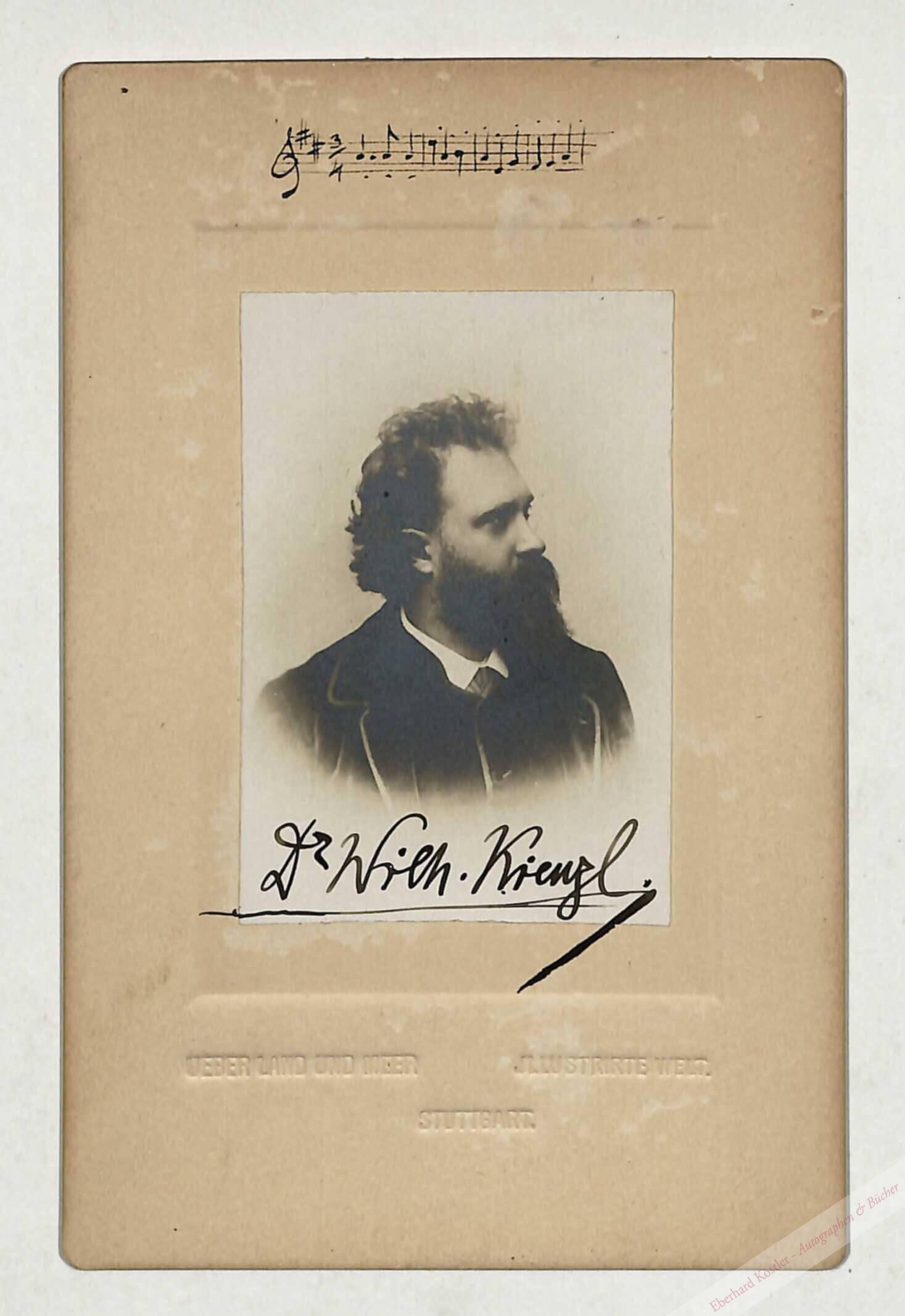 Kienzl, Wilhelm, Komponist (1857-1941).