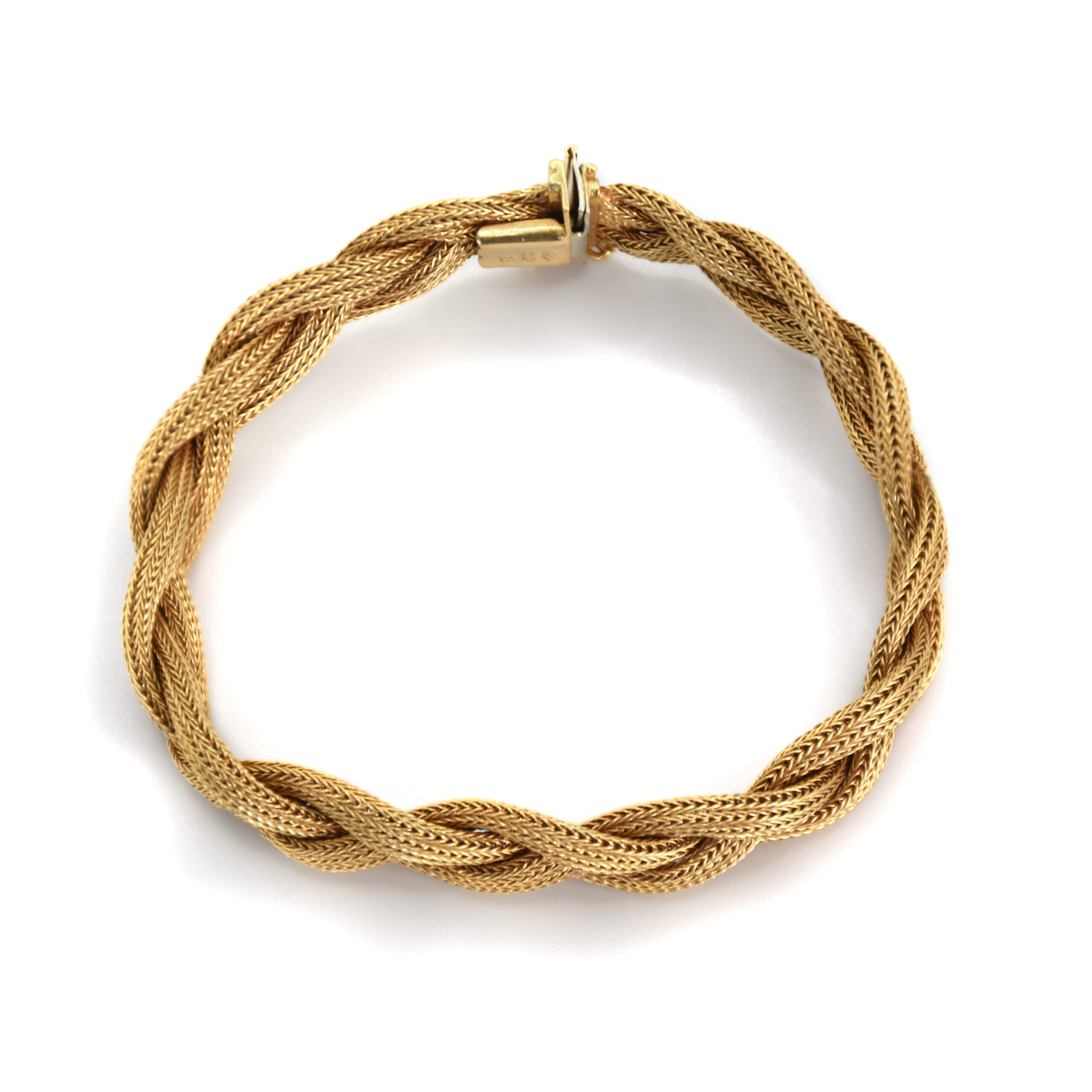 Bracciale vintage a treccia in oro giallo18 kt - Compro oro e ...