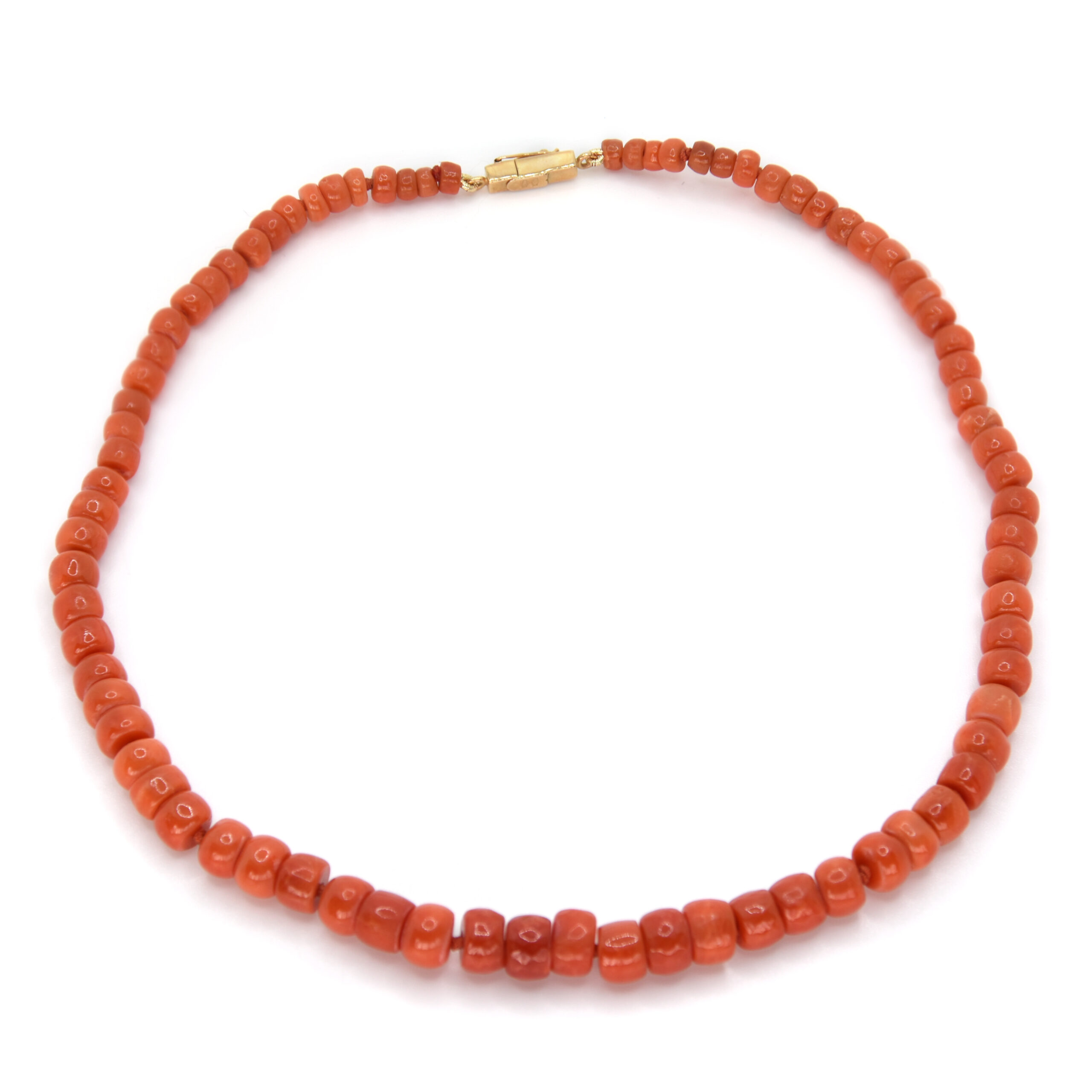 Collana di Corallo con chiusura in Oro giallo 18 kt - Compro oro e ...