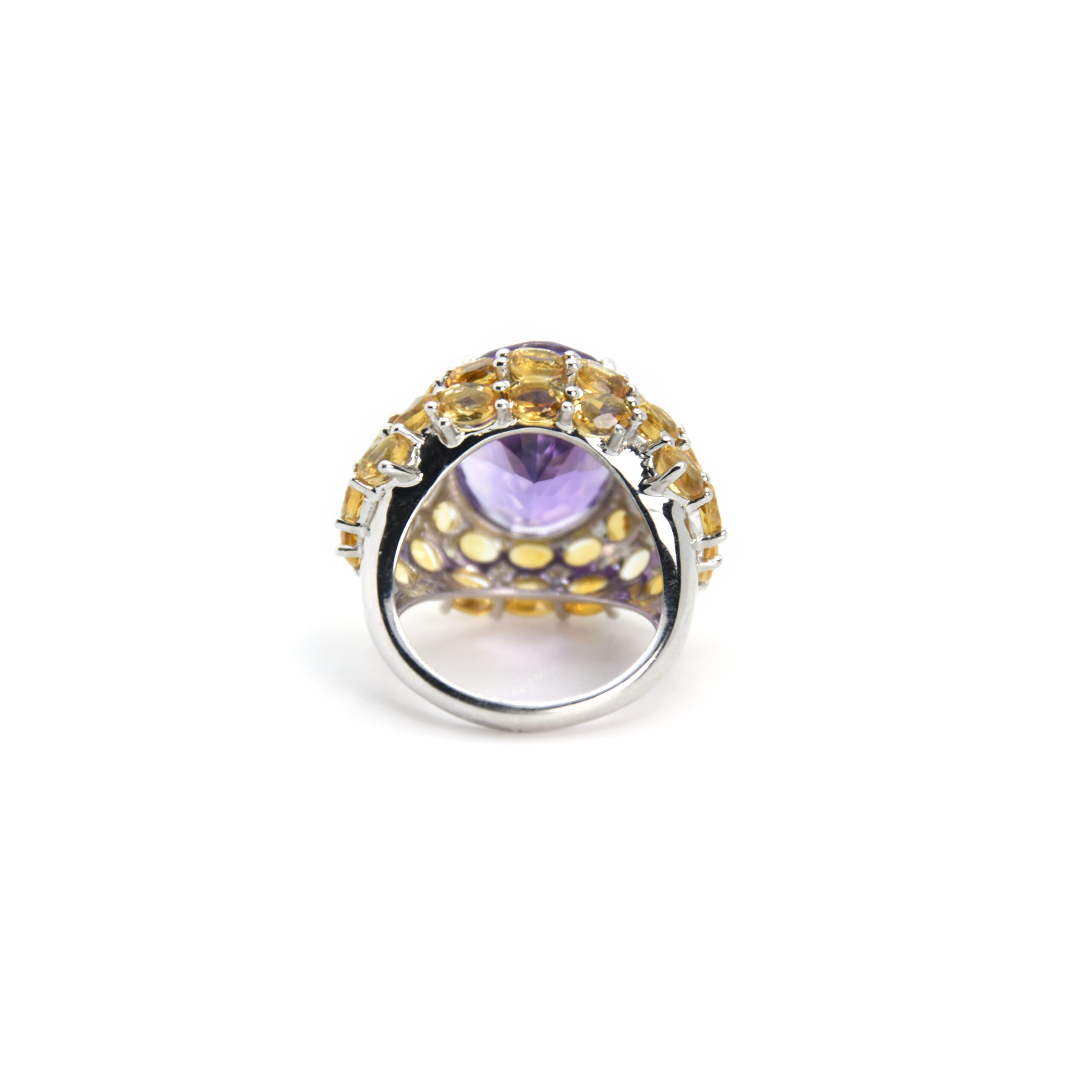 Anello in Argento 925 con Ametista e Topazi - Compro oro e Gioielleria ...