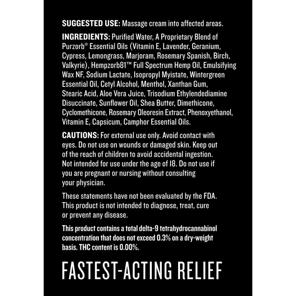 900 mg Med 7 Recover Cream - Med 7 CBD