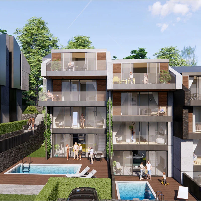 Summer House Concept City Center Smart Villas with Private Pool