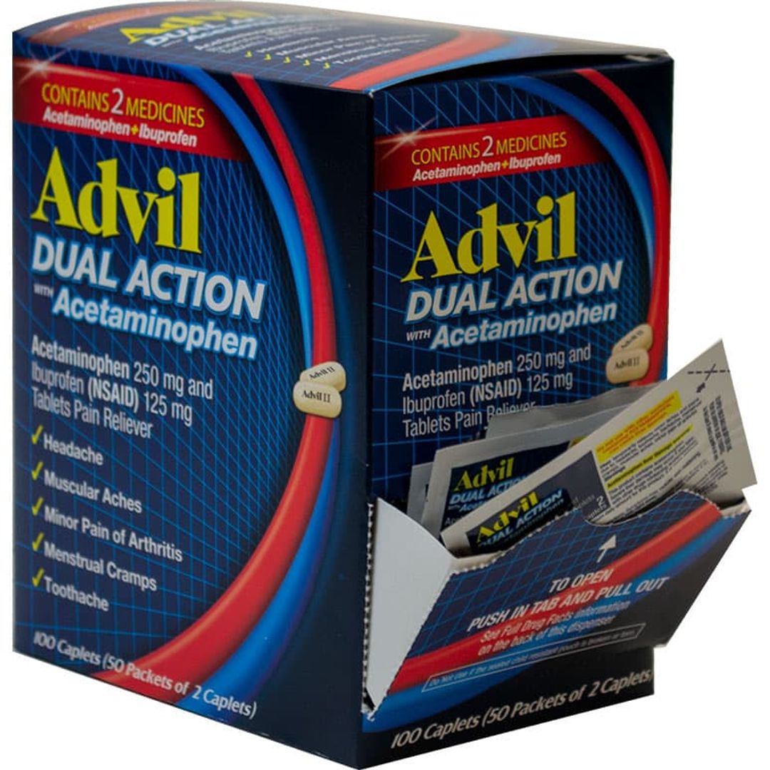 Advil Dual Action (1 paquete de 2 tabletas) | Entrega a tu puerta