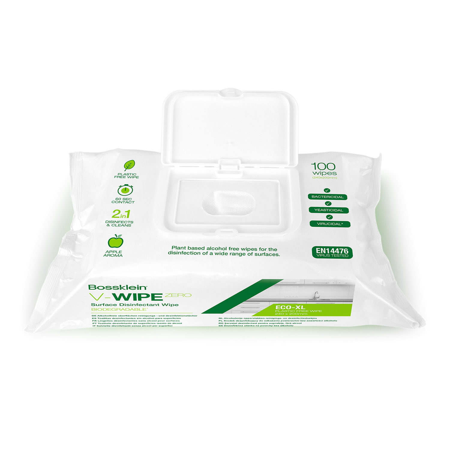 V-WIPE ZERO Eco-XL Wipes - Bossklein - Hygiene & Disinfection Products