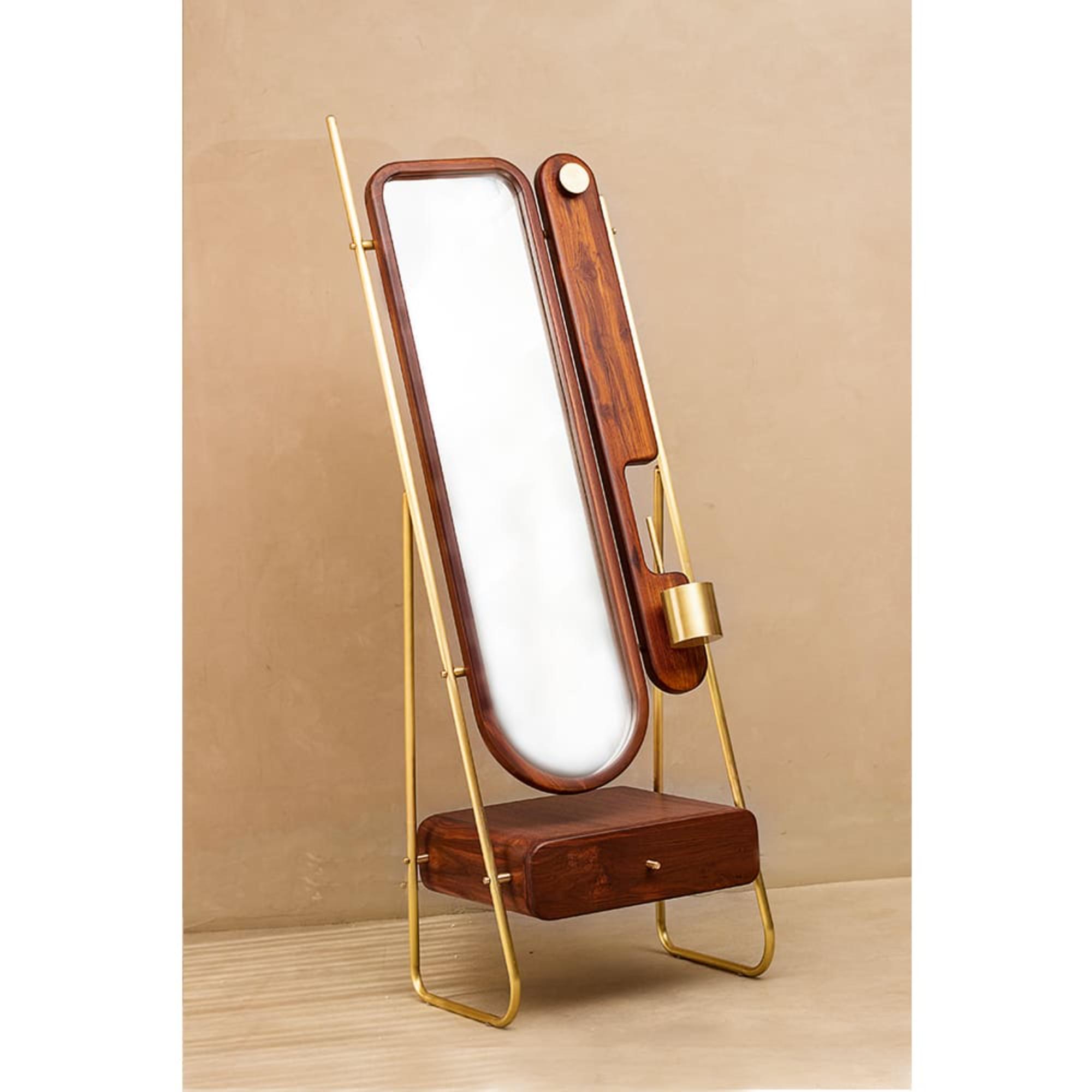 Clio Wooden Dresser with Mirror