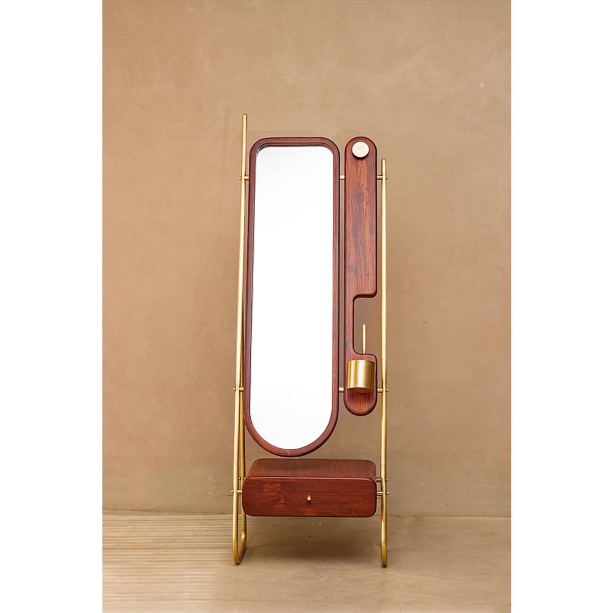 Clio Wooden Dresser with Mirror