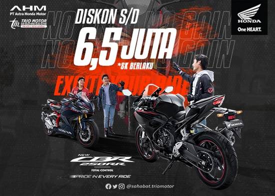 CBR 250RR Diskon 6,5 Juta