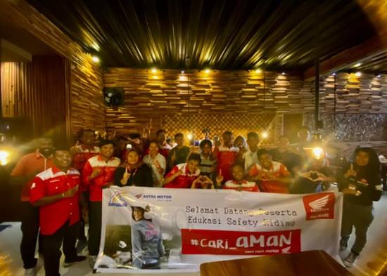 Astra Motor Papua Beri Edukasi Safety Riding Telkom Akses Timika