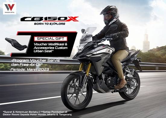 Promo Honda CB150X Periode Maret 2023