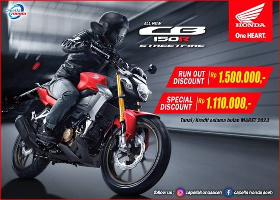 Promo Honda CB150R StreetFire Periode Maret 2023