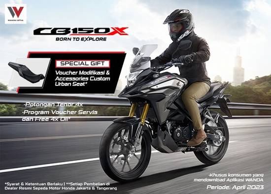 Promo Honda CB150X Periode April 2023
