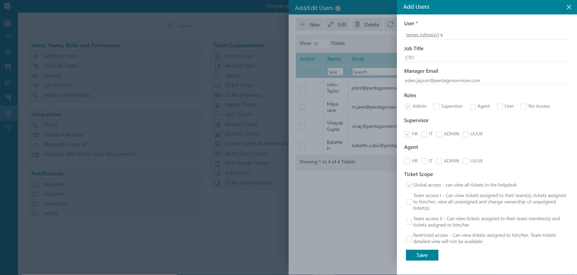 Best SharePoint Ticketing System HR Helpdesk Office365 Teams