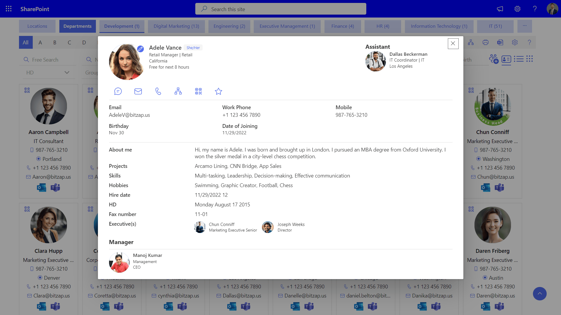 Best Sharepoint Employee Directory Employee Directory 365