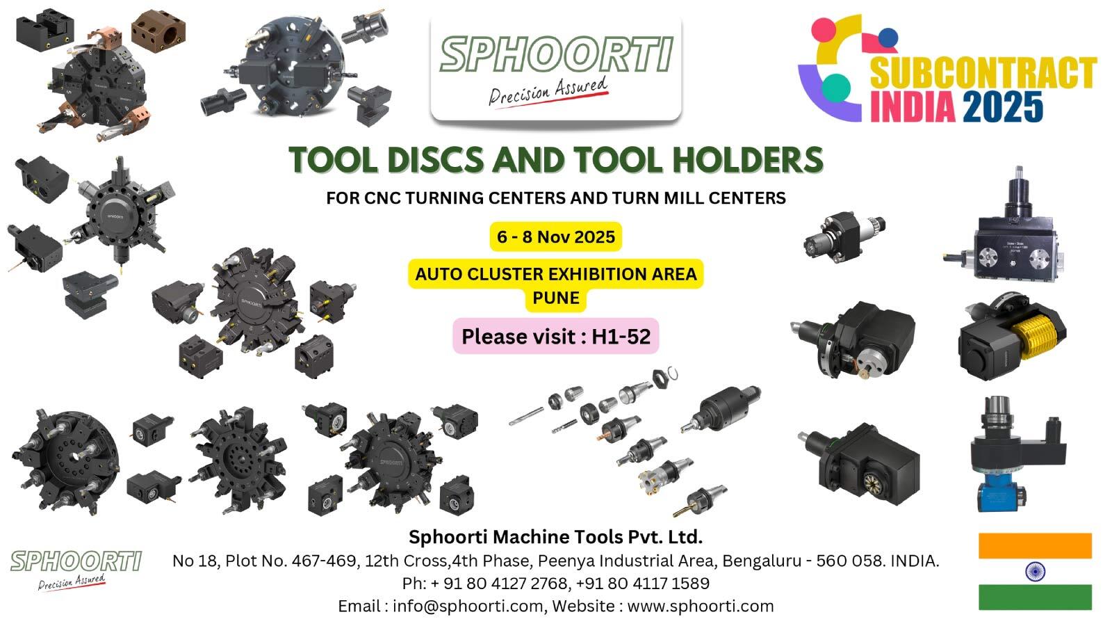 Tool Holders & Tool Discs Manufacturer in India | Sphoorti