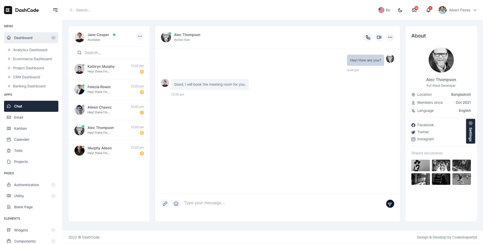 DashCode - Admin Dashboard Template