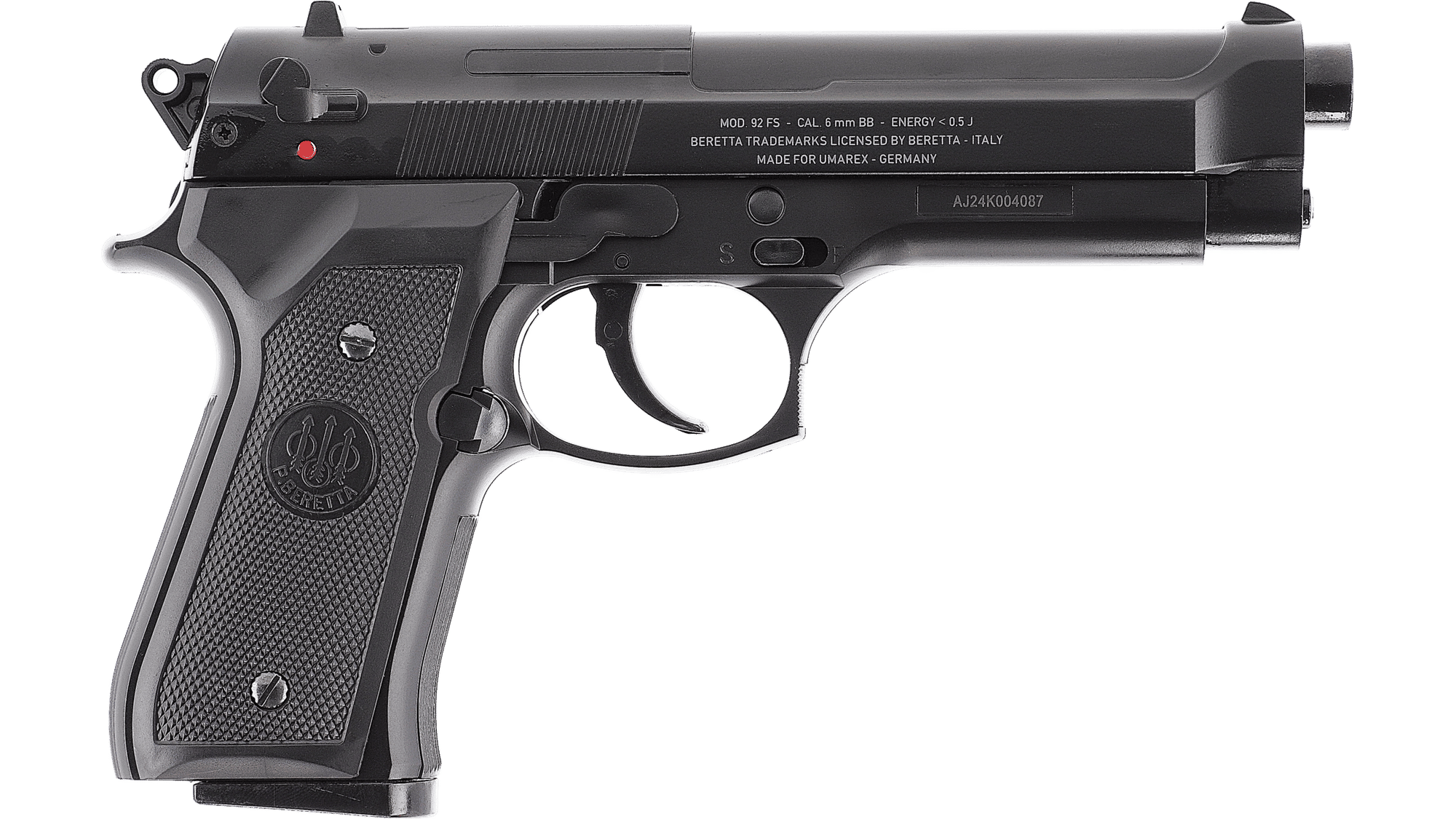 Products » Airsoft » Spring Operated » 2.5161 » MOD. 92 FS » www.umarex.com