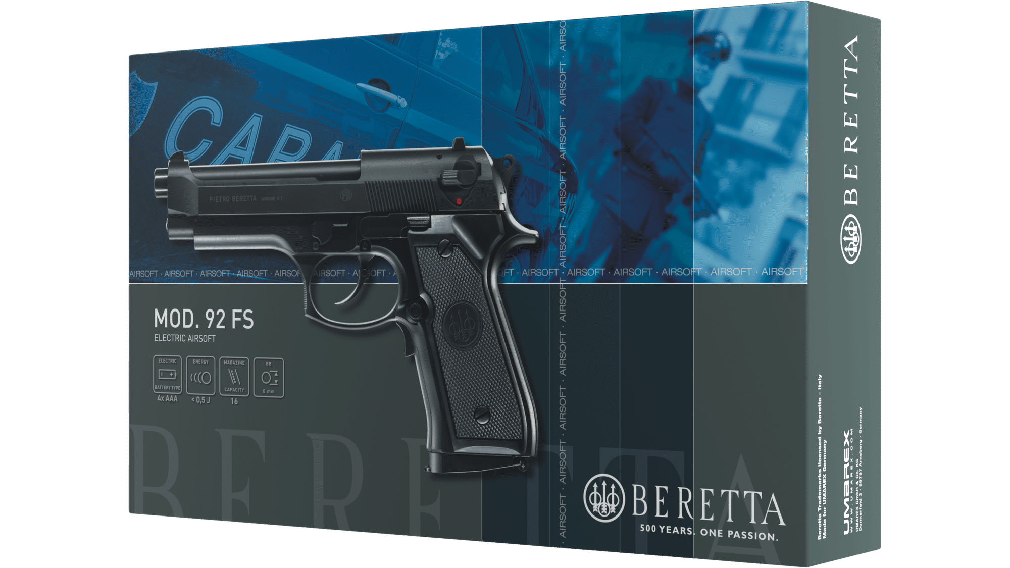 Products » Airsoft » Electric » 2.5796 » MOD. 92 FS » www.umarex.com