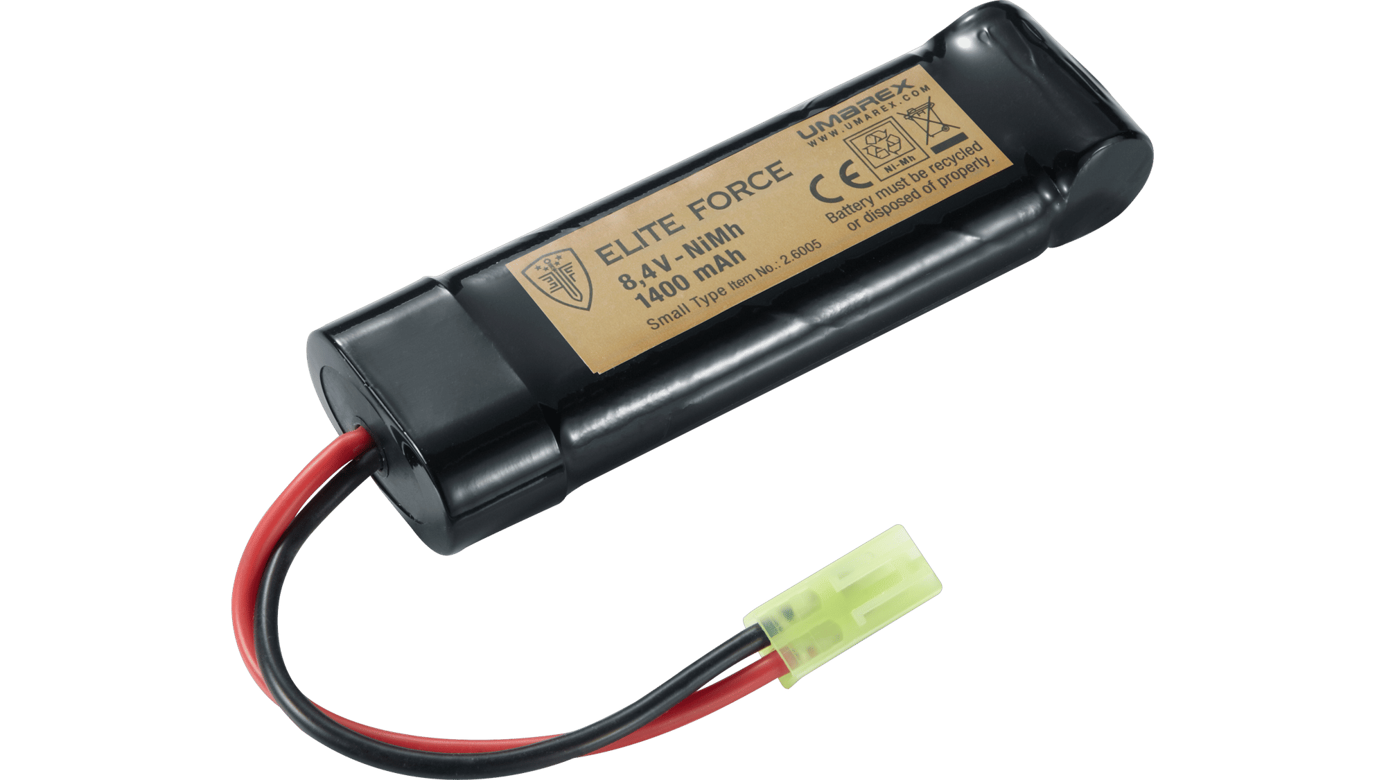 Products » Airsoft » Accessories » 2.6005 » NiMH Battery » www.umarex.com