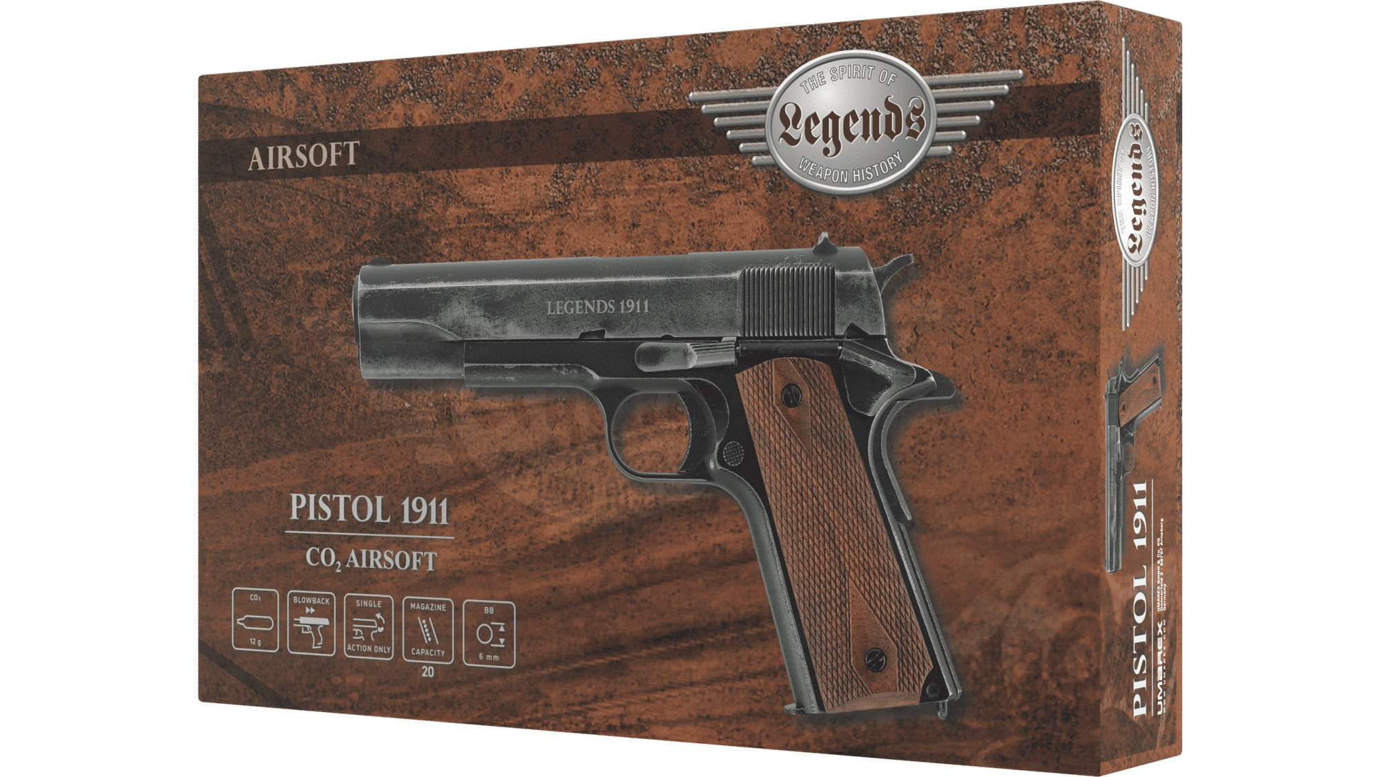 Products » Airsoft » CO₂ » 2.6513 » 1911 Vintage » www.umarex.com
