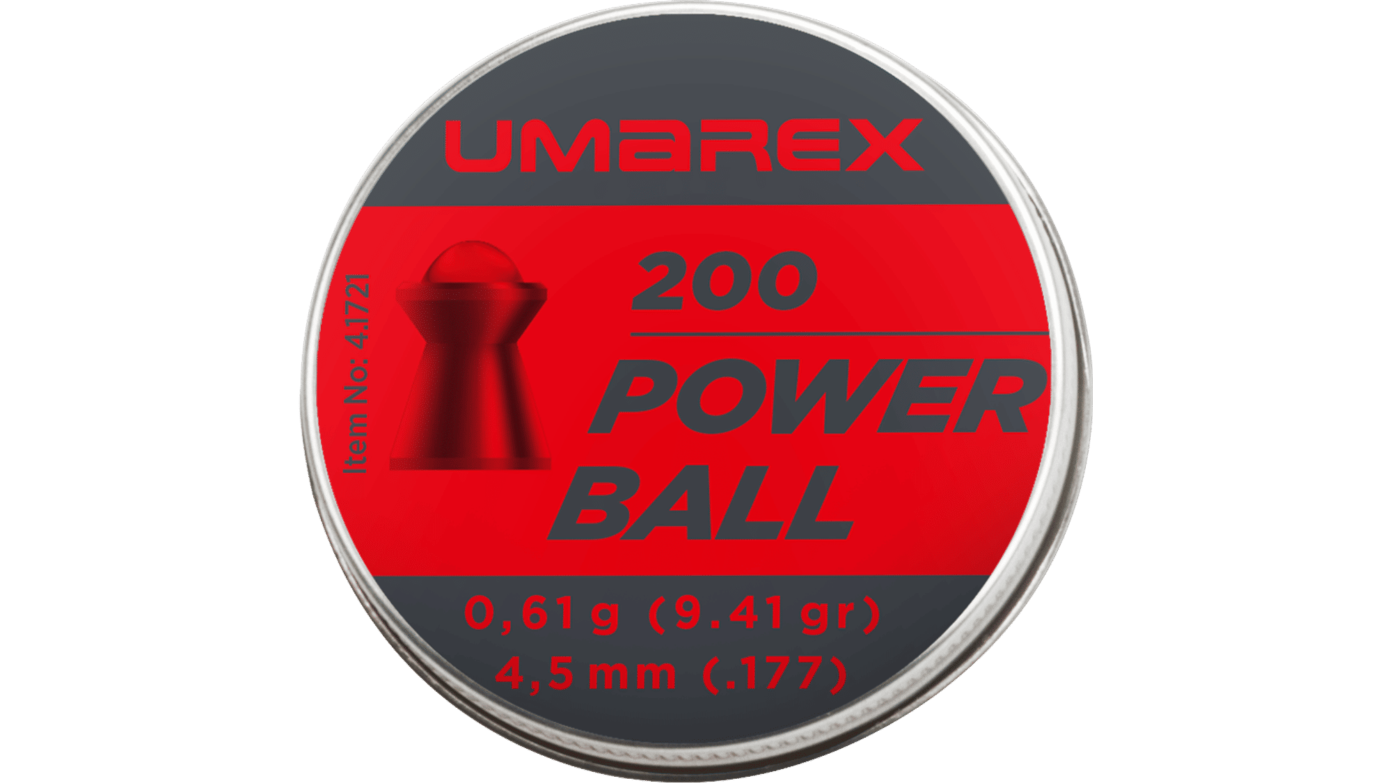 Products » Airguns » Ammunition » 4.1721 » Powerball » www.umarex.com
