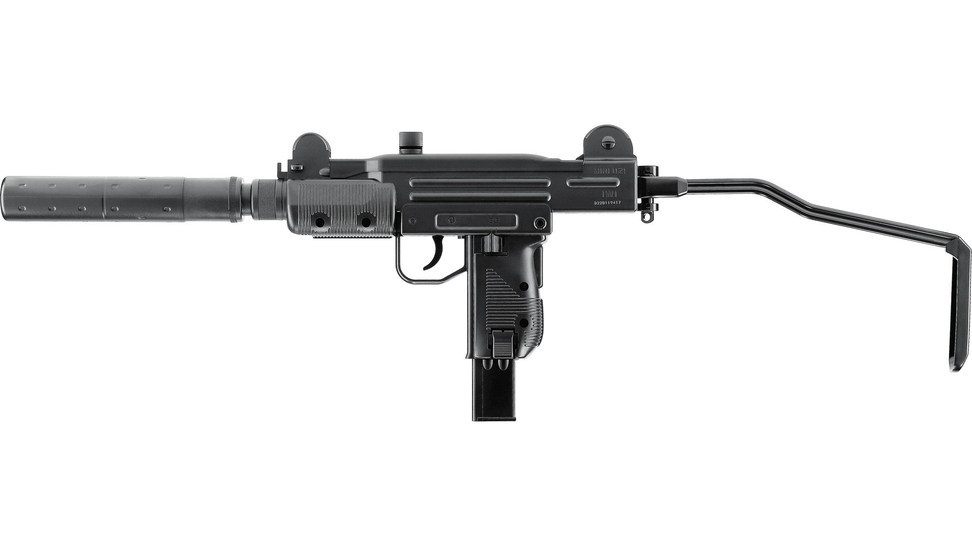 Products » Airguns » CO₂ » 5.8141 » Mini UZI » www.umarex.com