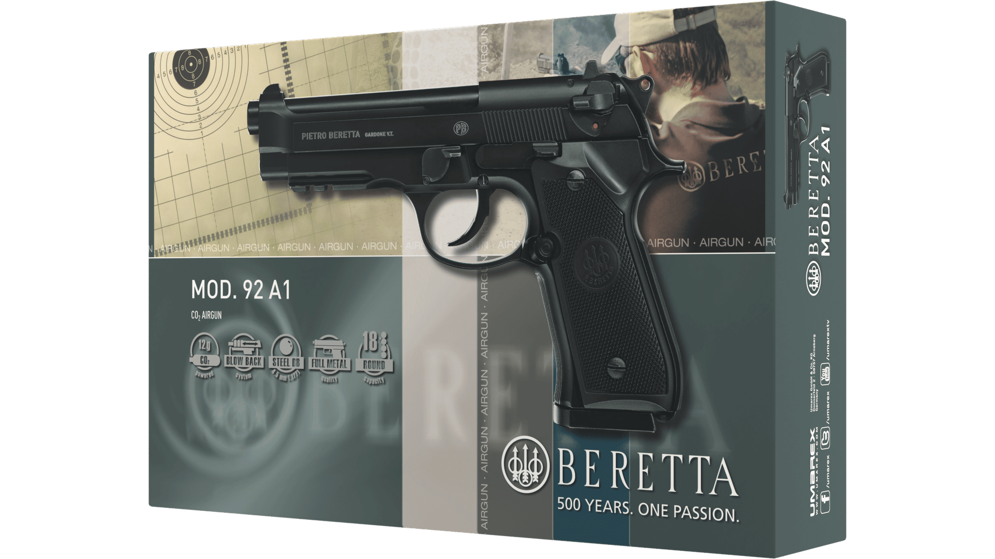 Products » Airguns » CO₂ » 5.8144 » MOD. 92 A1 » www.umarex.com