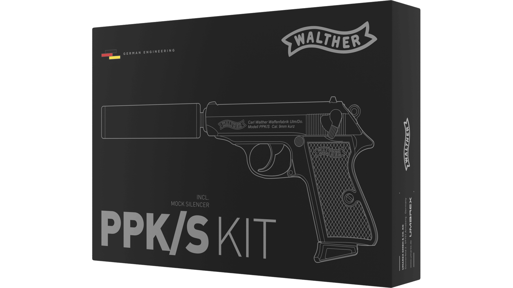 Walther PPK/S Kit - 6 mm, Gas,