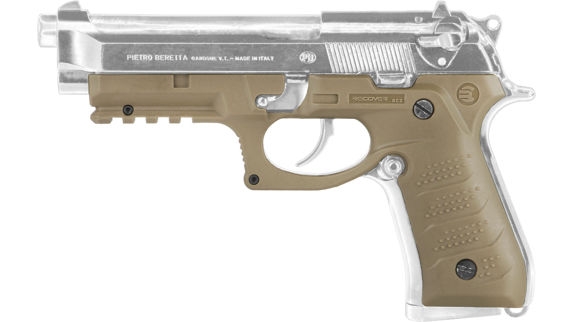 Recover Grip & Rail System für Beretta 92/M9 - Desert Tan
