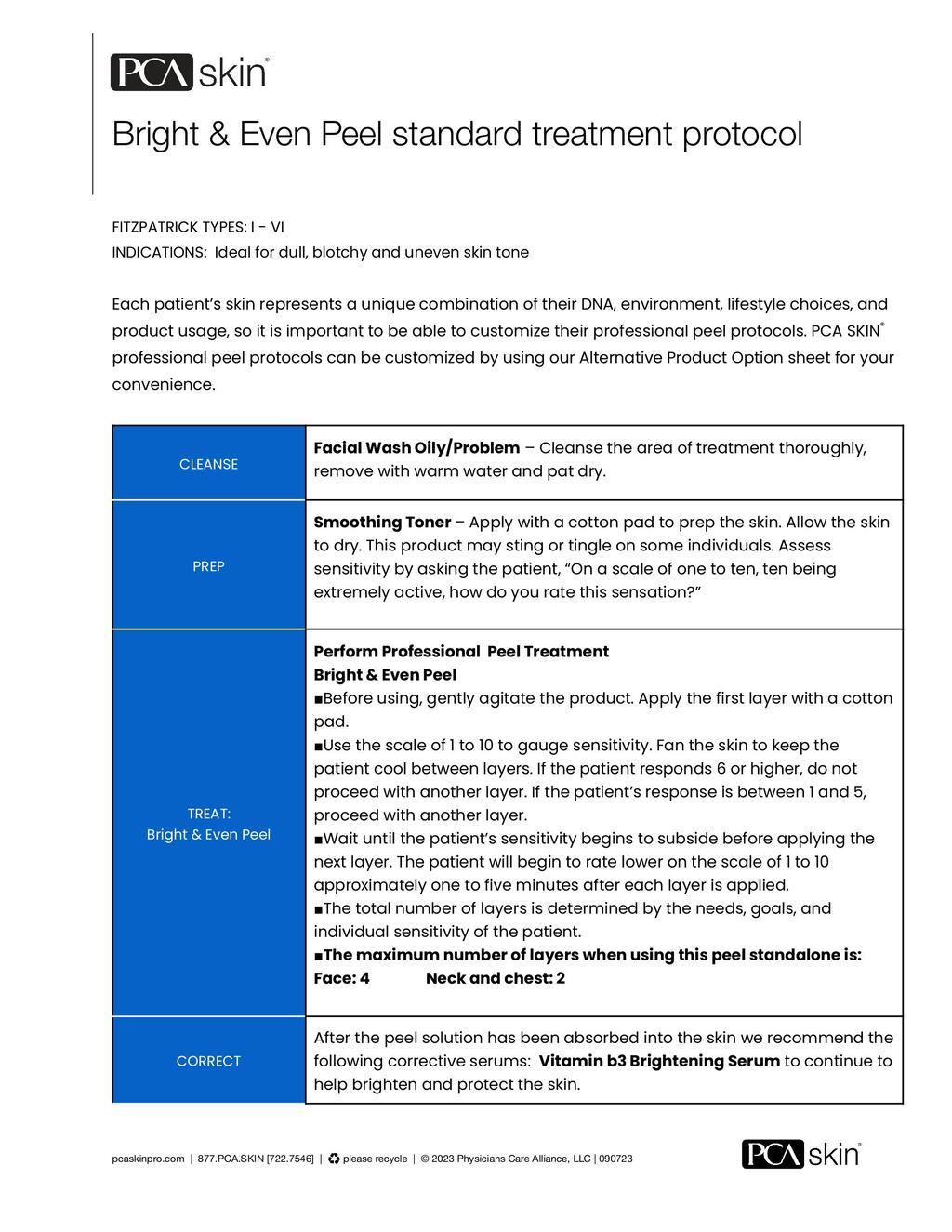 Bright and Even Peel Standard Launch Protocol - Final