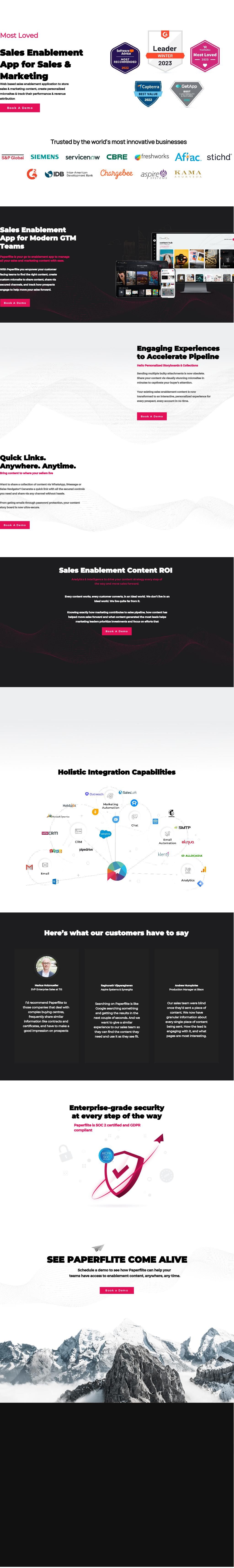 Paperflite Sales Enablement App