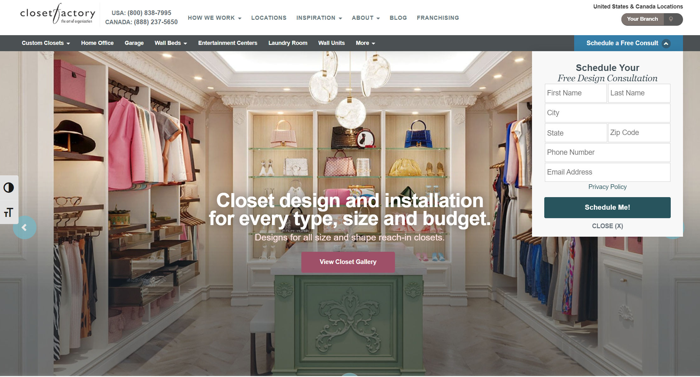 Custom Closets | Design and Install | Closet Factory